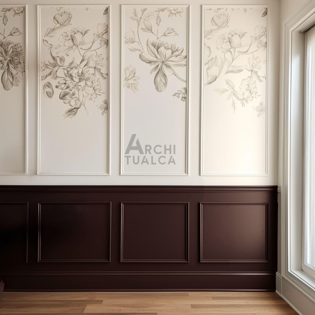 Pre-cut Wall Molding Kit– Decorative Wall Trim Molding– Modern Accent ...