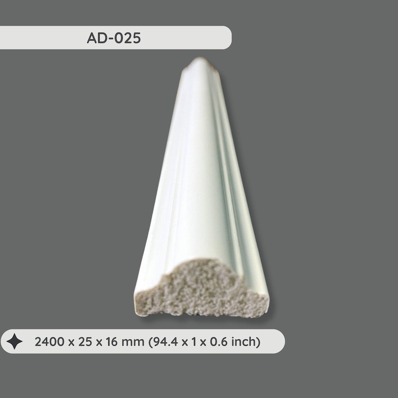 Pre-cut Wall Molding Kit– Decorative Wall Trim Molding– Modern Accent ...