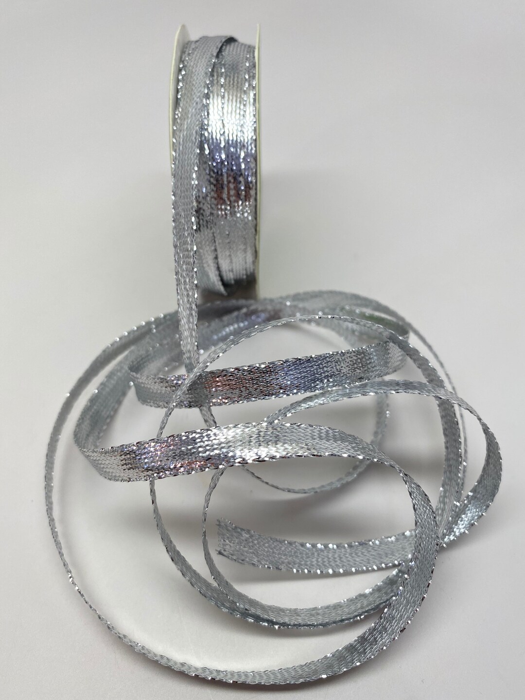 Foil Lamé Band 1 / 4 Inch Silber 3 Yards - Etsy Österreich