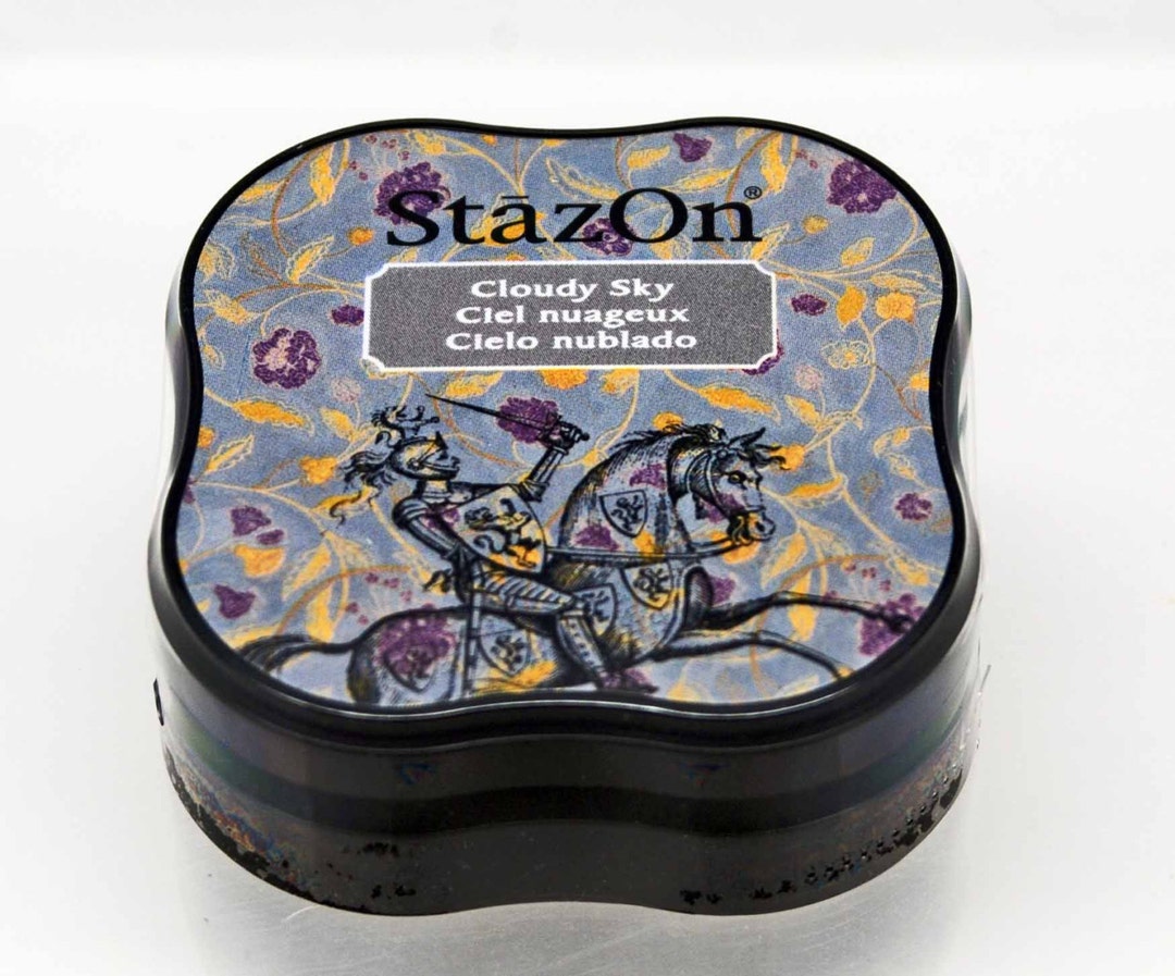 Stazon Solvent Midi Ink Pad in Cloudy Sky -- Tsukineko -- NEW SIZE - Etsy