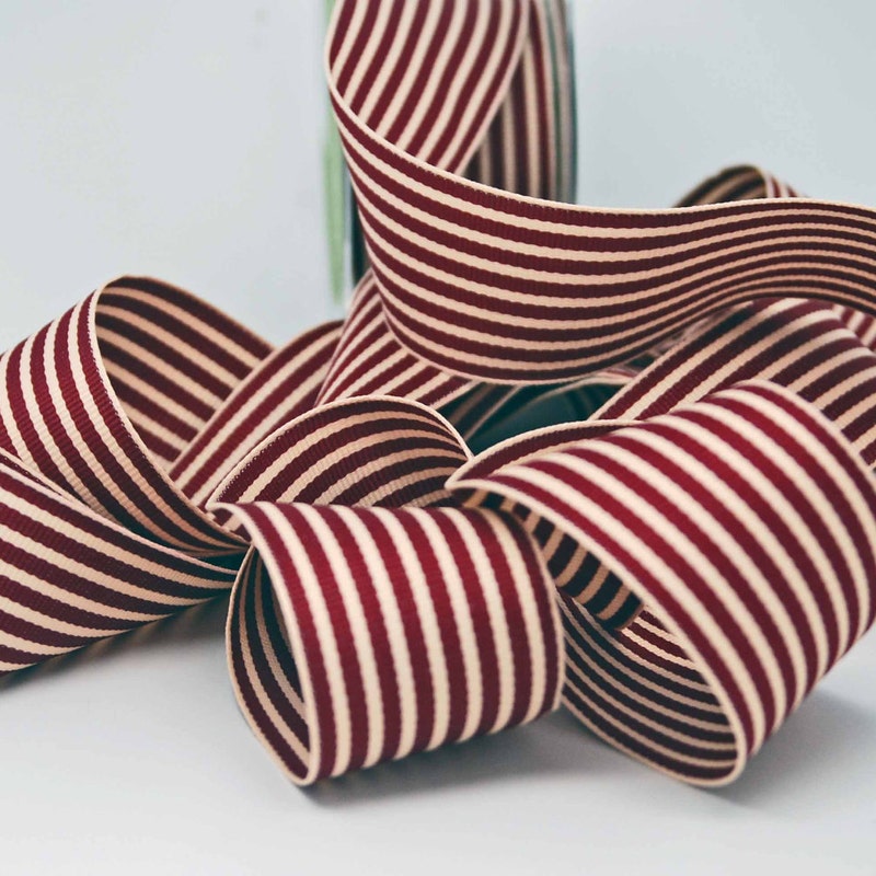 Striped Grosgrain Ribbon by the Yard - Etsy