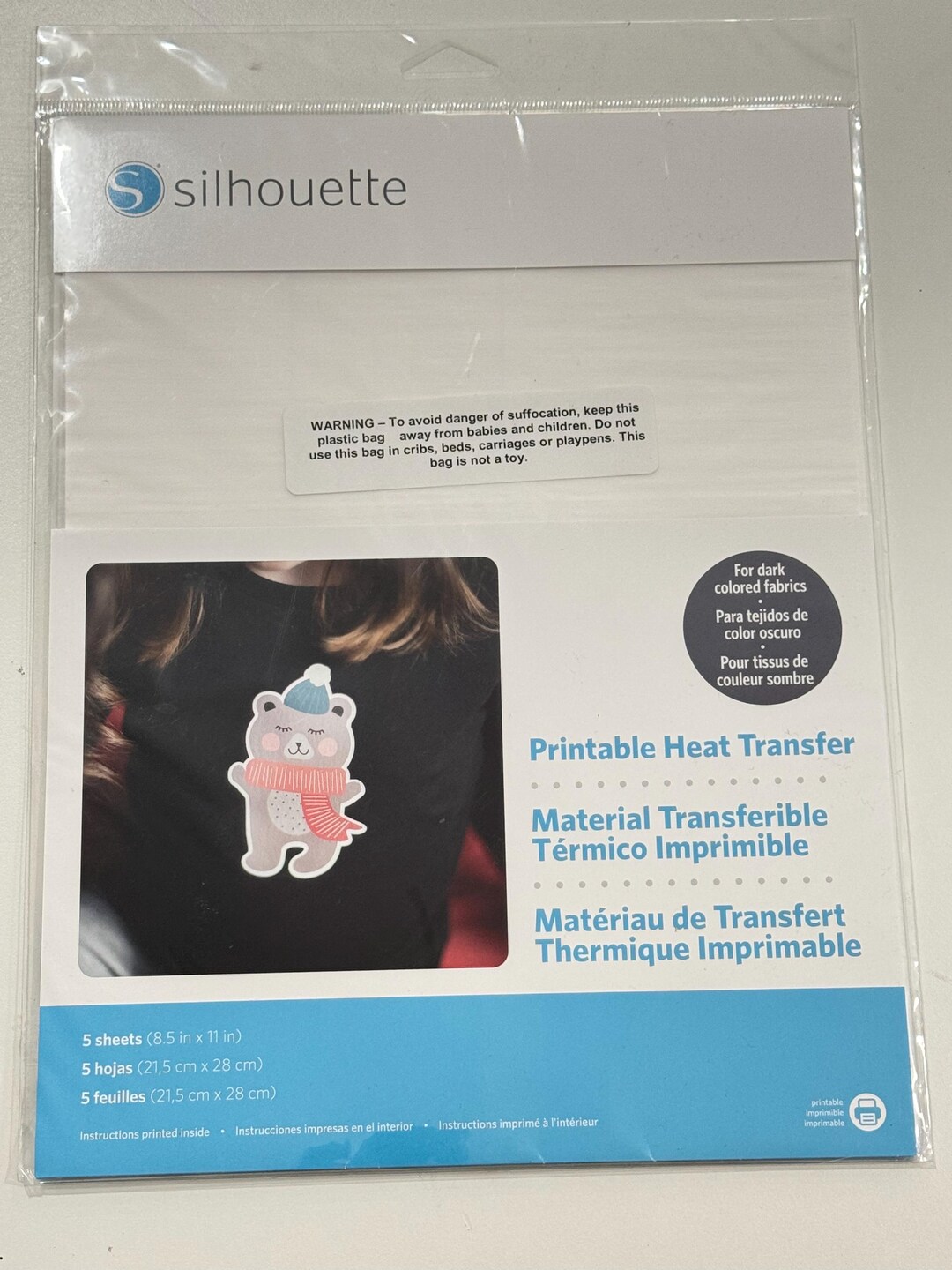 Silhouette Printable Heat Transfer - Dark Colored Fabrics - Etsy