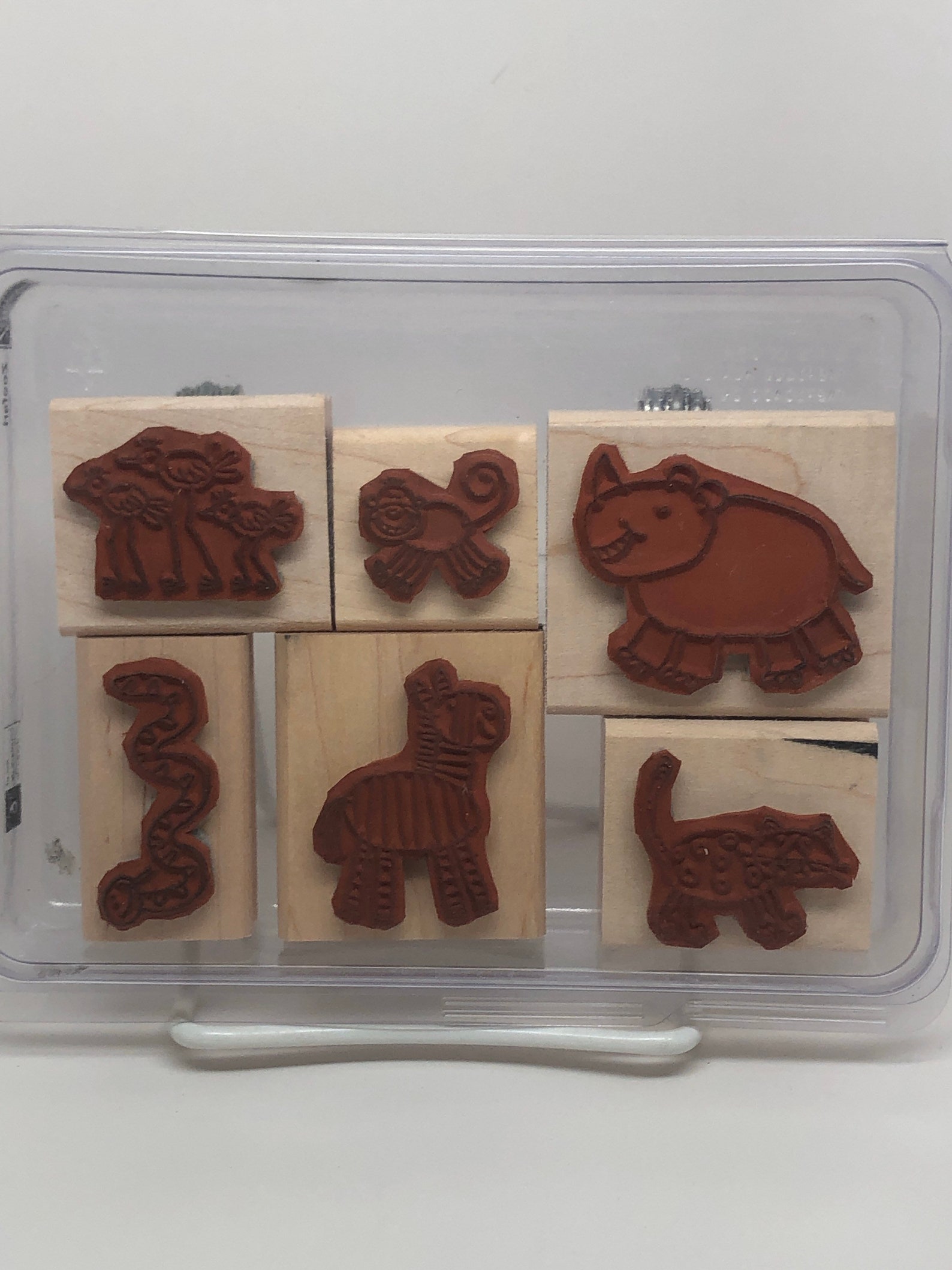 DESTASH Stampin up Zoofari Rhino Leopard Snake Zebra - Etsy