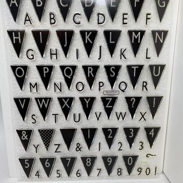 Clear Alphabet Stamps - Etsy
