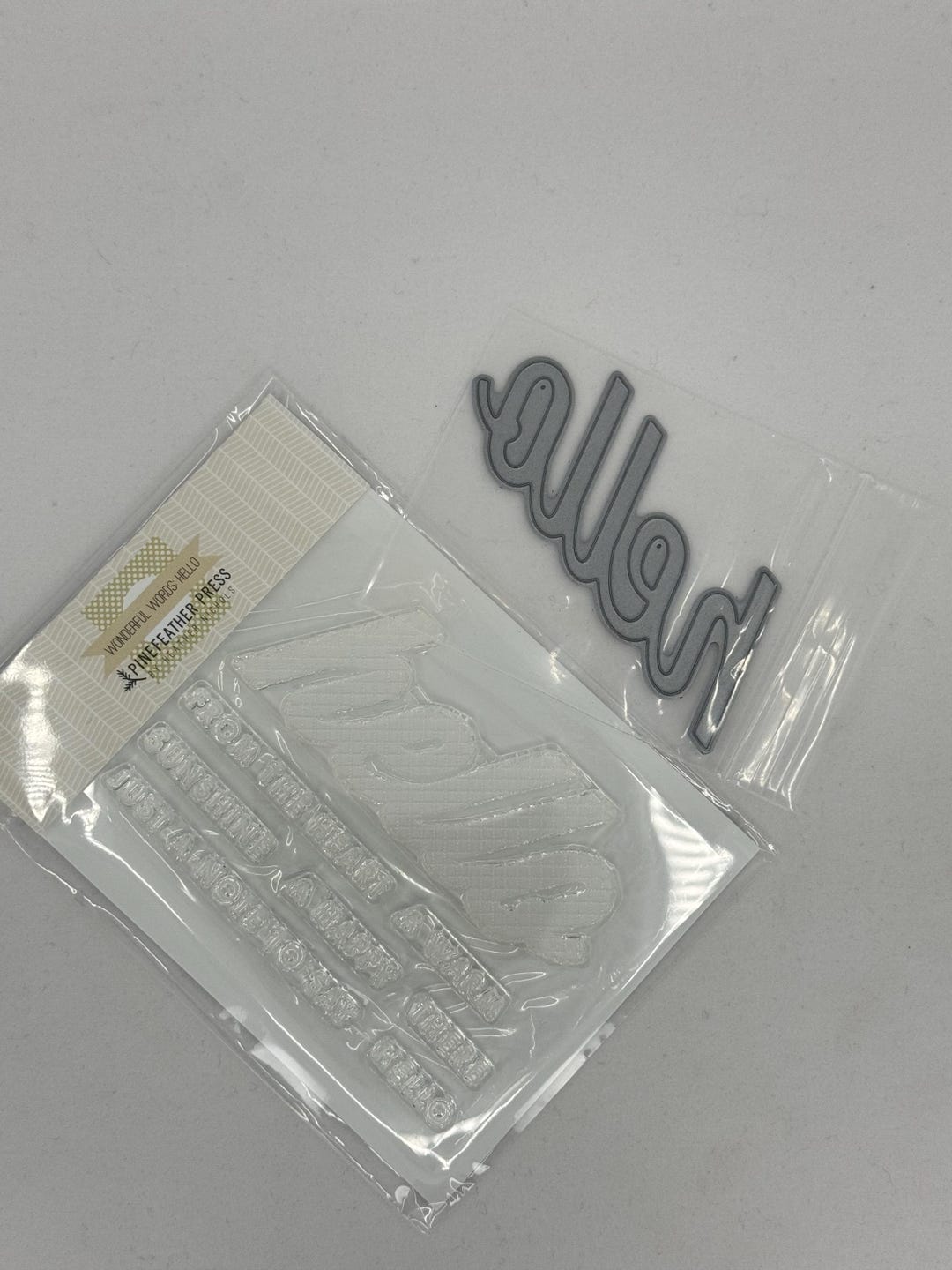 DESTASH Papertrey Ink - Wonderful Words Hello - Clear Stamp Set Hello ...