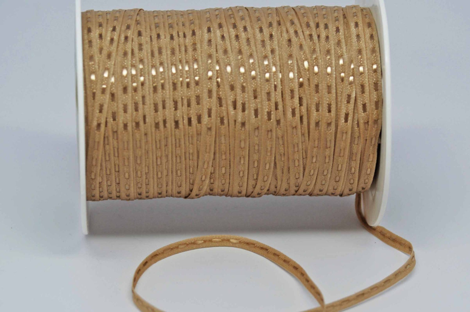 Solid Stitched Center Ribbon 1/8 Inch Creamy Caramel - Etsy
