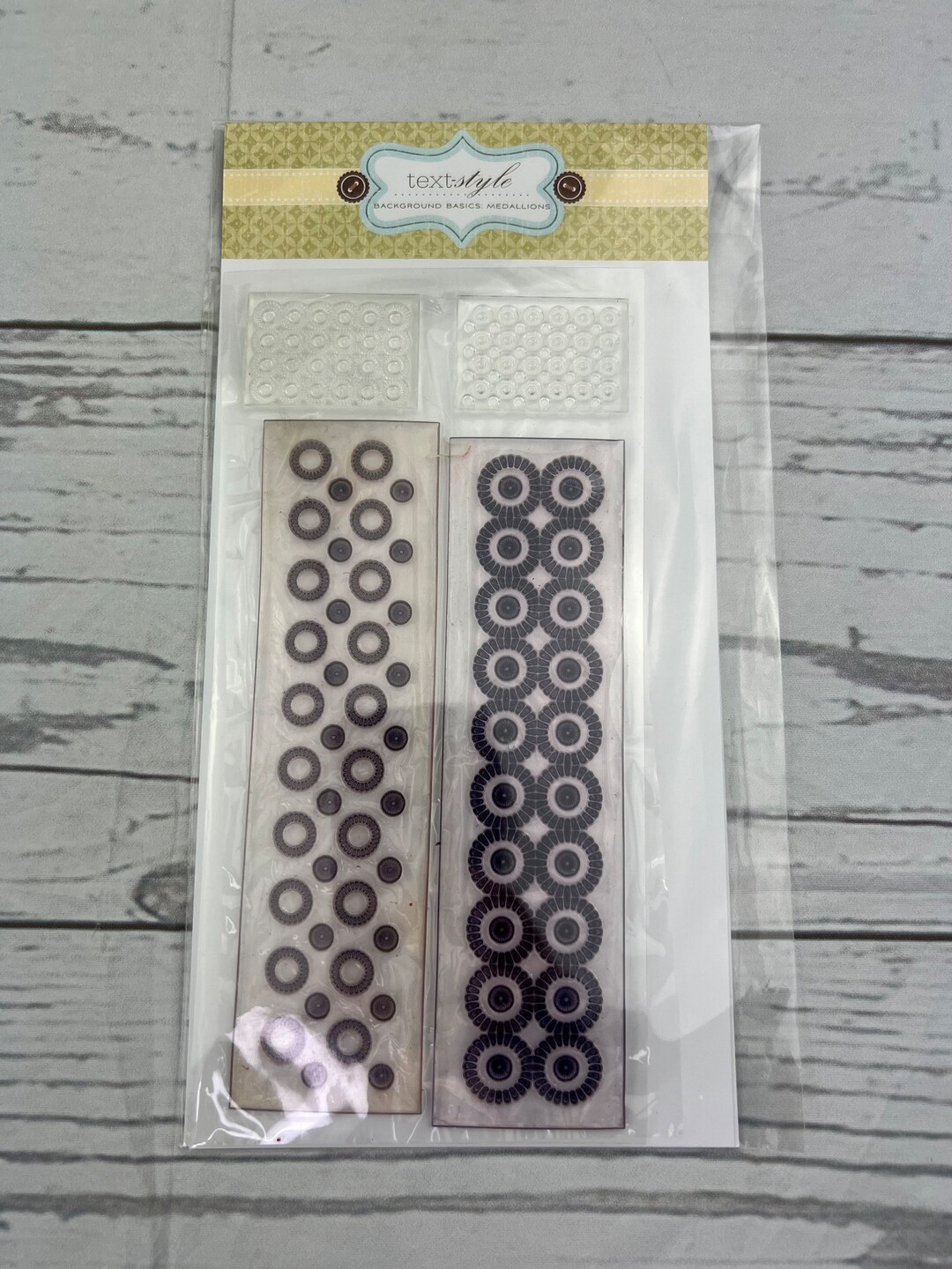 DESTASH Background Basics: Medallions Clear Stamp Set - Etsy
