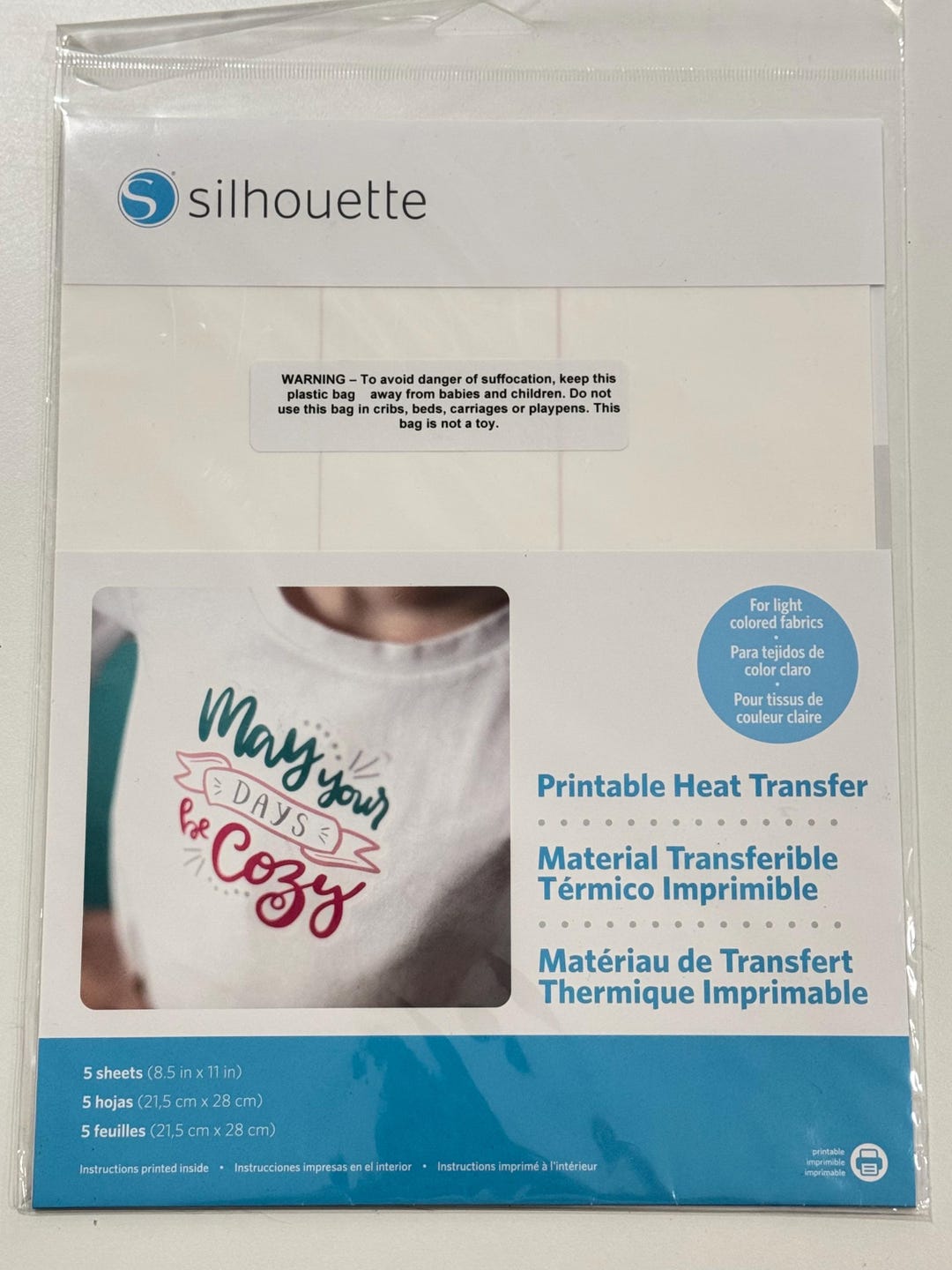 Silhouette Printable Heat Transfer - Light Colored Fabrics - Etsy