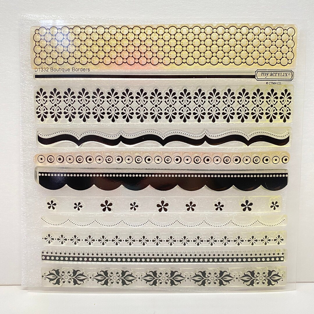 DESTASH Boutique Borders Acrylic Stamps -- My Acrylix -- Close to My ...