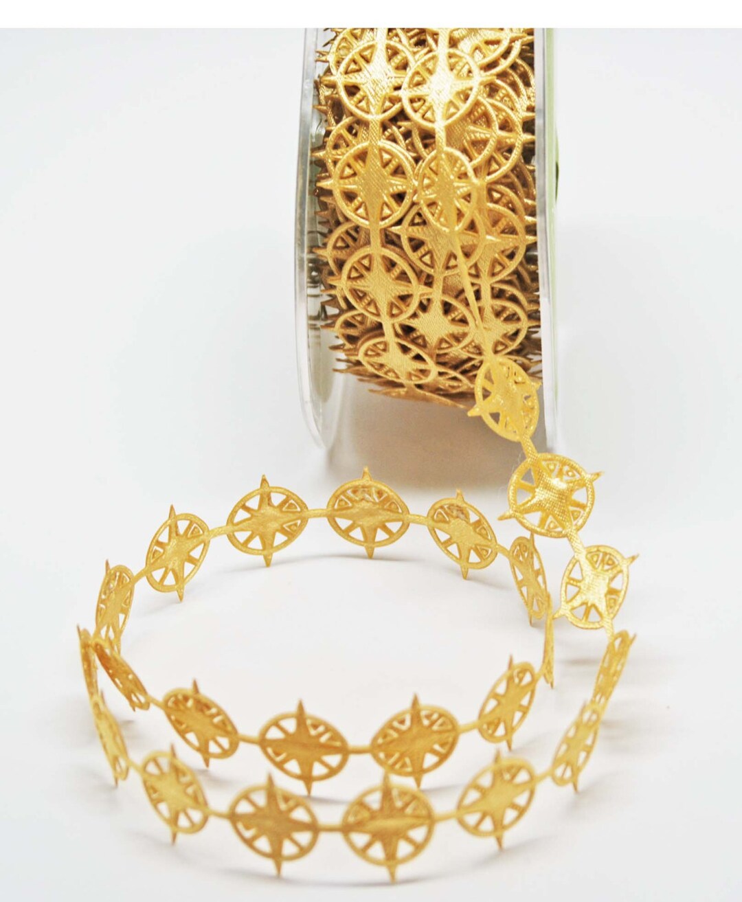 Nautical Satin Cutout Trim -- 3/4 Inch -- Gold Compass -- 1 Yard - Etsy