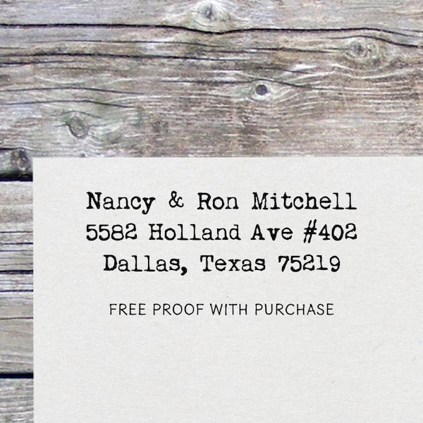 Custom Address Stamp - Etsy