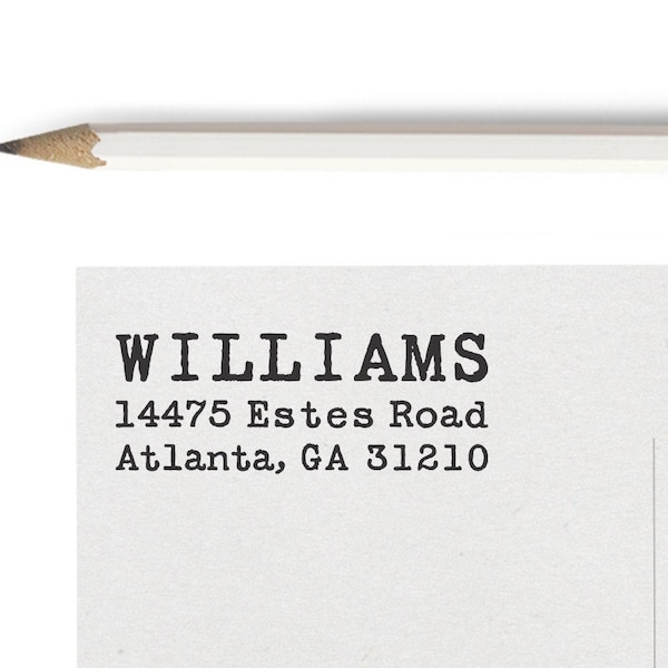 Small Custom Address Stamp - Etsy