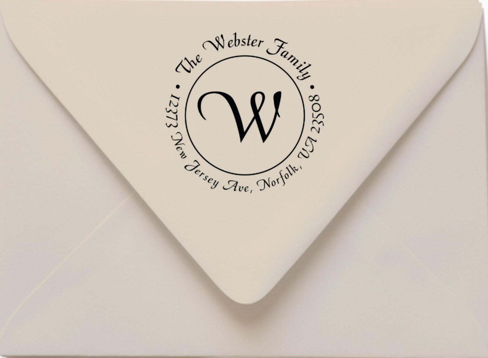 Single Initial Custom Family Personalized Self Inking Stamp ( Featuring ...
