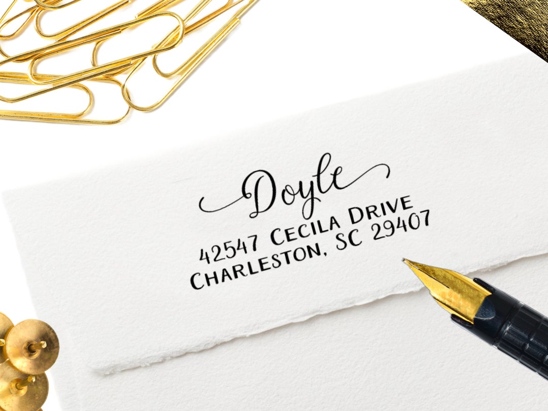 Personalized Self-inking Address Stamps for Weddings and - Etsy