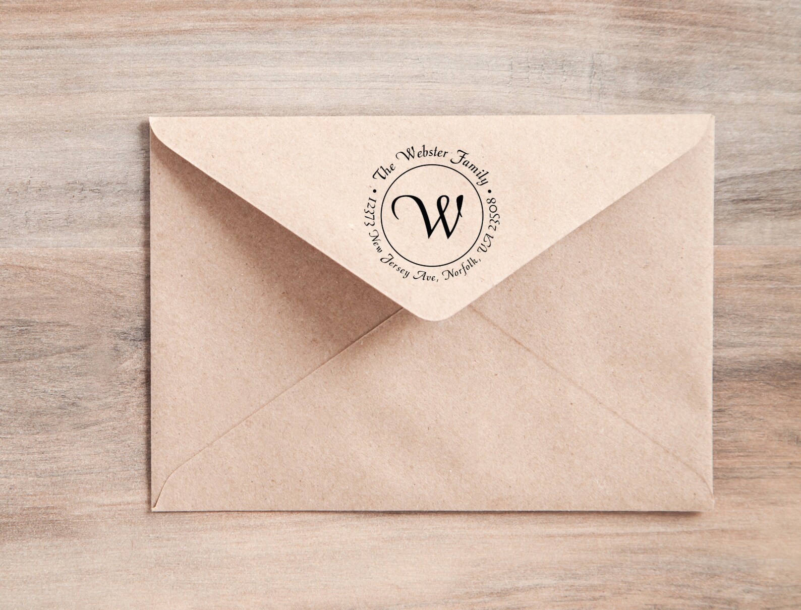 Single Initial Custom Family Personalized Self Inking Stamp ( Featuring ...