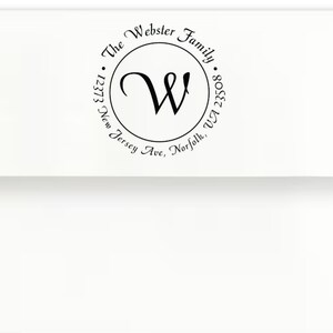 Single Initial Custom Family Personalized Self Inking Stamp ( Featuring ...