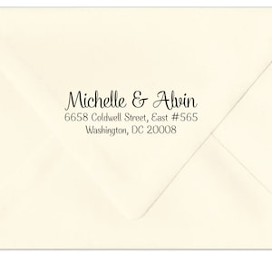 Personalized Return Address Stamp Featuring Handwriting Script (20383 ...