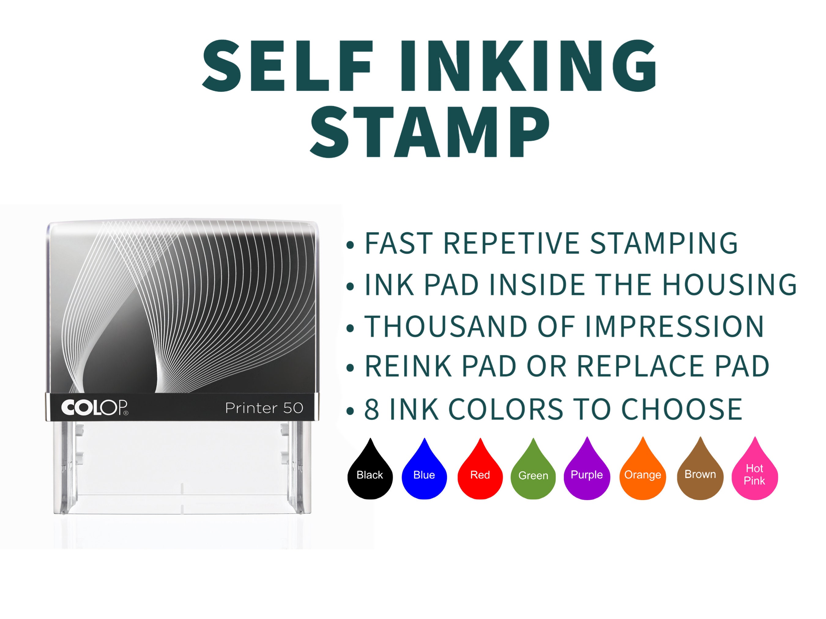 Personalized Return Address Stamp Featuring Handwriting Script (20383 ...