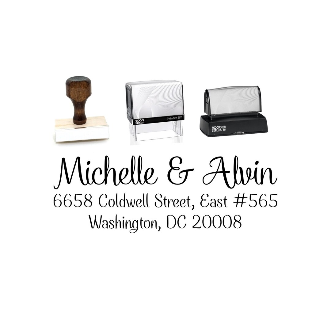 Personalized Return Address Stamp Featuring Handwriting Script (20383 ...