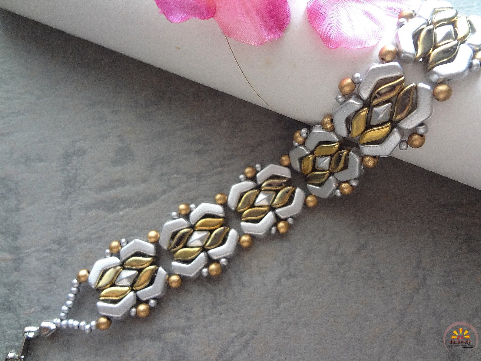 DIY Beaded PDF Pattern - Spidery Arrow Bracelet Tutorial (BB345 ...
