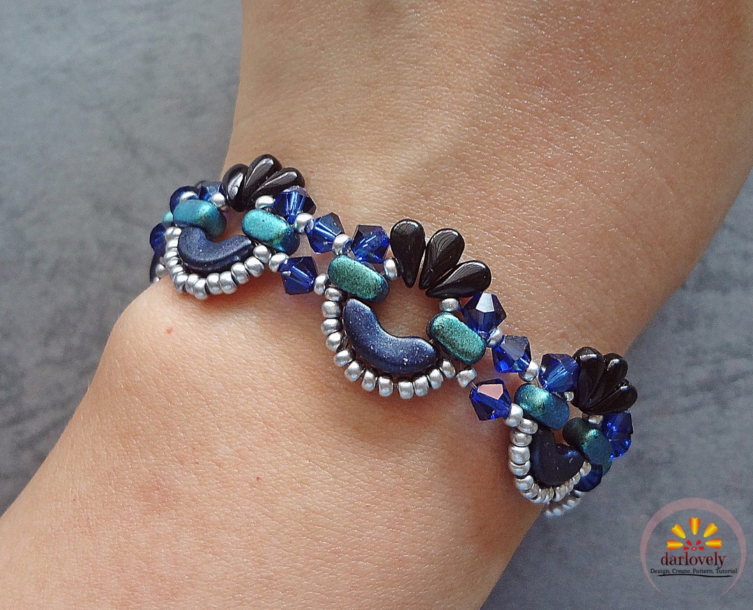 DIY Bracelet Pattern the Rafflesian Bracelet BB261 Beading Jewelry, PDF ...