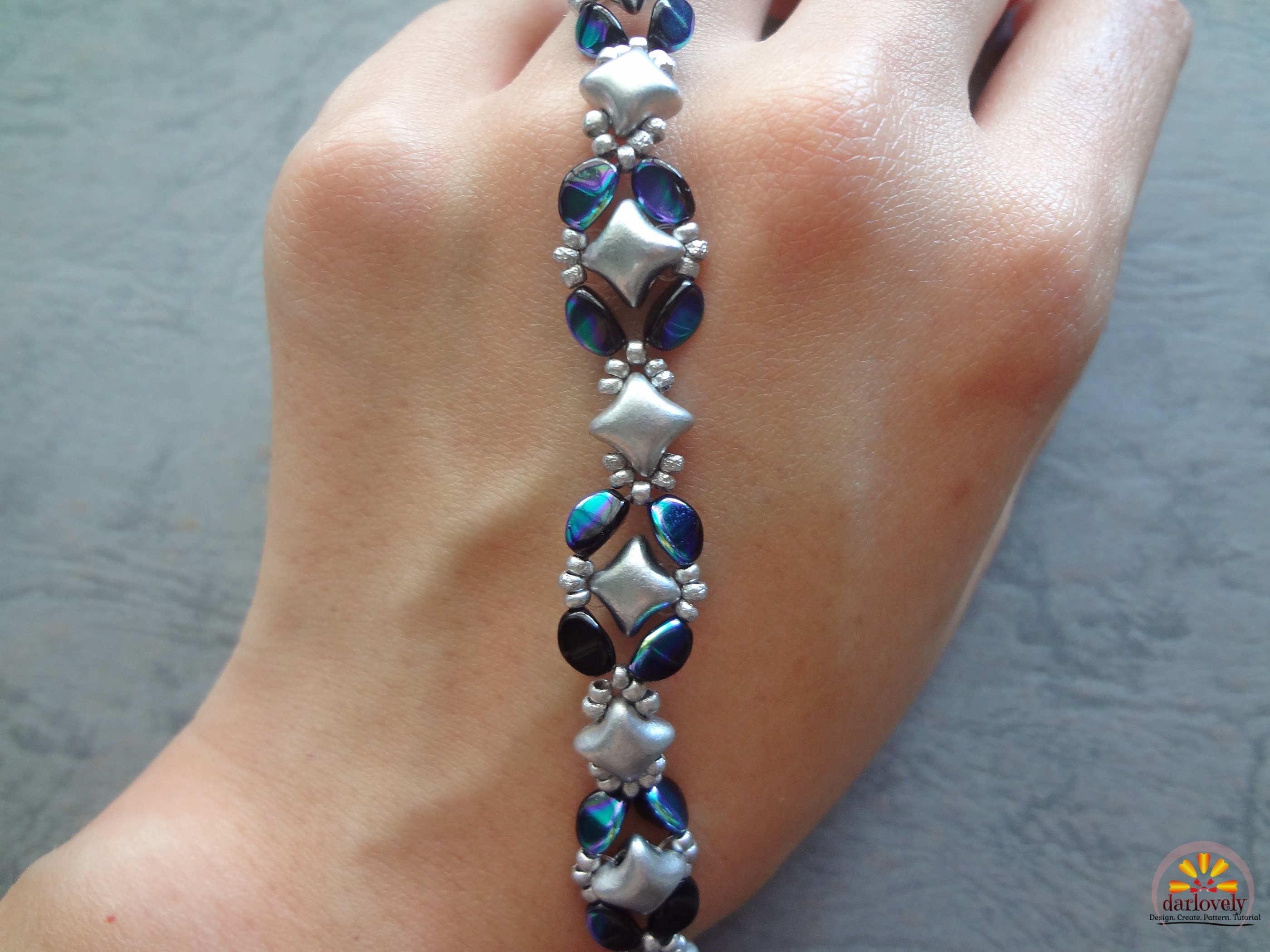 Beaded Christmas Bracelet Pattern Starry Star Bracelet - Etsy