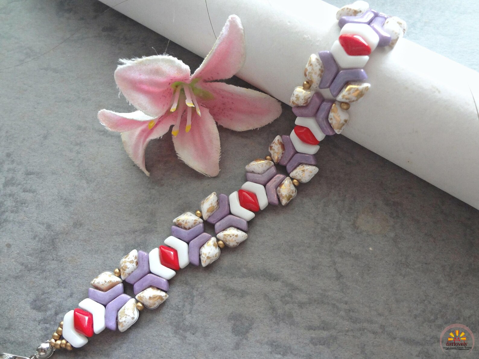 Arrow Bead Bracelet Pattern: Gemduo Jewelry Tutorial (PDF Download) - Etsy