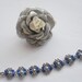 Beaded Bicone Bracelet Pattern Tutorial - Blue Silver Pearl Metal ...