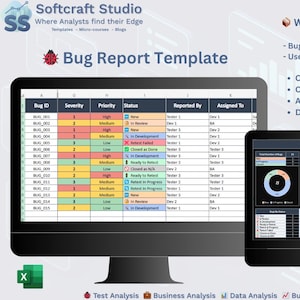 Bug Report Template for QA | Excel Format | Defect Tracker Sheet ...