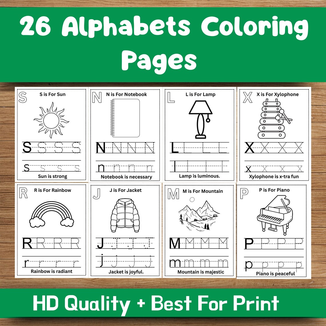 65+ Learn & Color Animals Page | Printable and Editable Book With ...