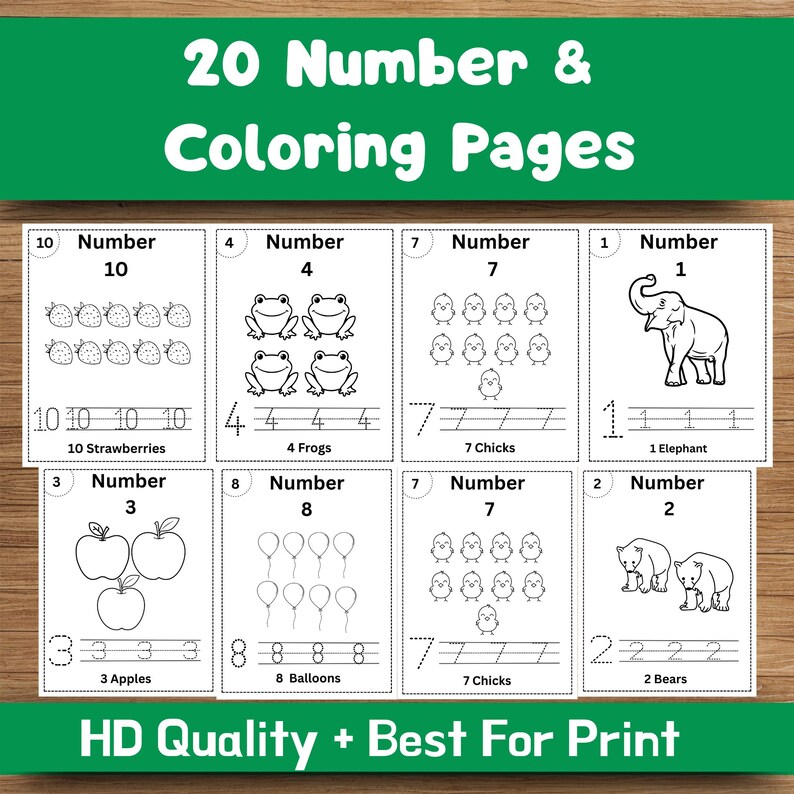 65+ Learn & Color Animals Page | Printable and Editable Book With ...