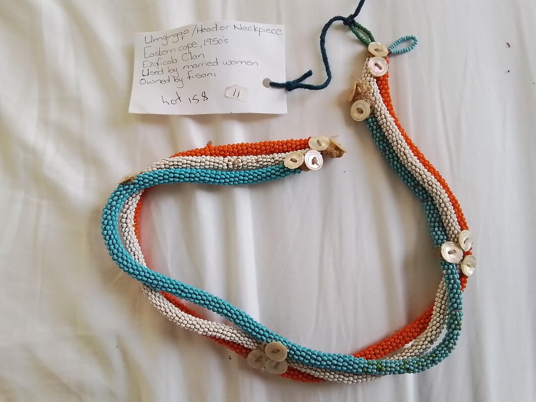 Authentic Xhosa Neck Piece, Glass Beads, From 1960's - Etsy