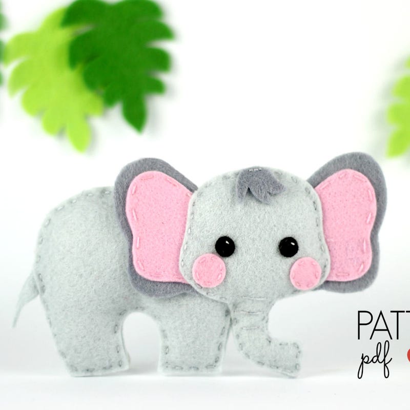 Felt Elephant - Etsy UK