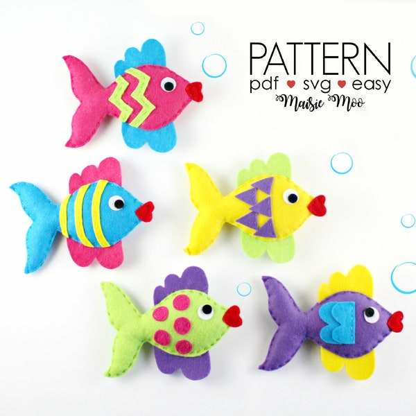 Felt Fish - Etsy