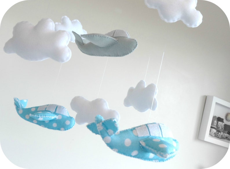 Baby Mobile Pattern Airplane Nursery Mobile Felt Pattern | Etsy