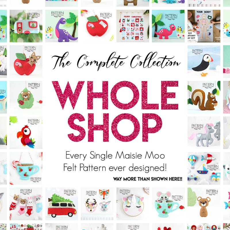 Felt Patterns Easy Kids - Etsy