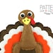Fall Turkey Pattern | Felt Turkey SVG | Thanksgiving Decor | Hand ...