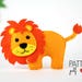 Felt Animals Felt Lion Pattern Lion Sewing Pattern Plush Pattern Safari ...