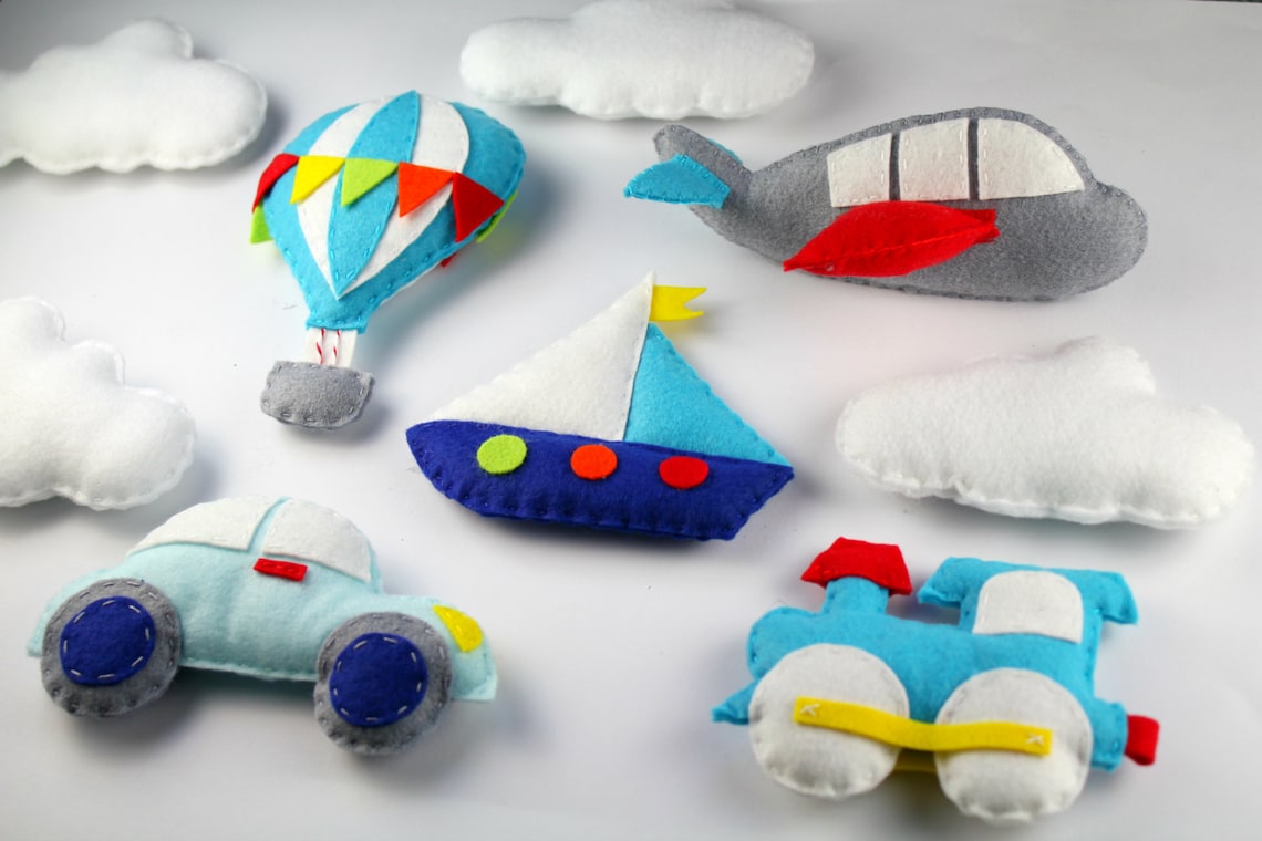 Baby Mobile Pattern Transportation Baby Mobile Felt Pattern - Etsy New ...