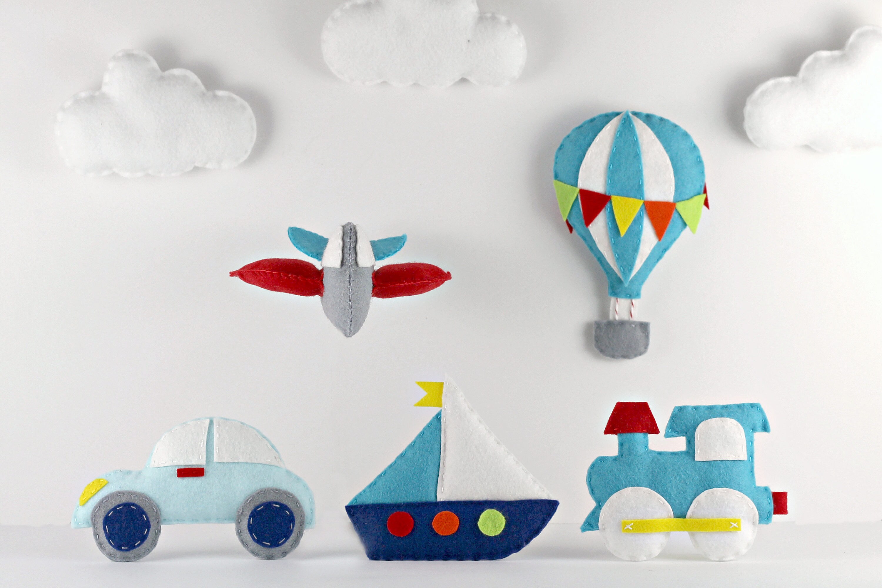 Car Pattern Felt Sewing Pattern Car Nursery Baby Mobile - Etsy UK