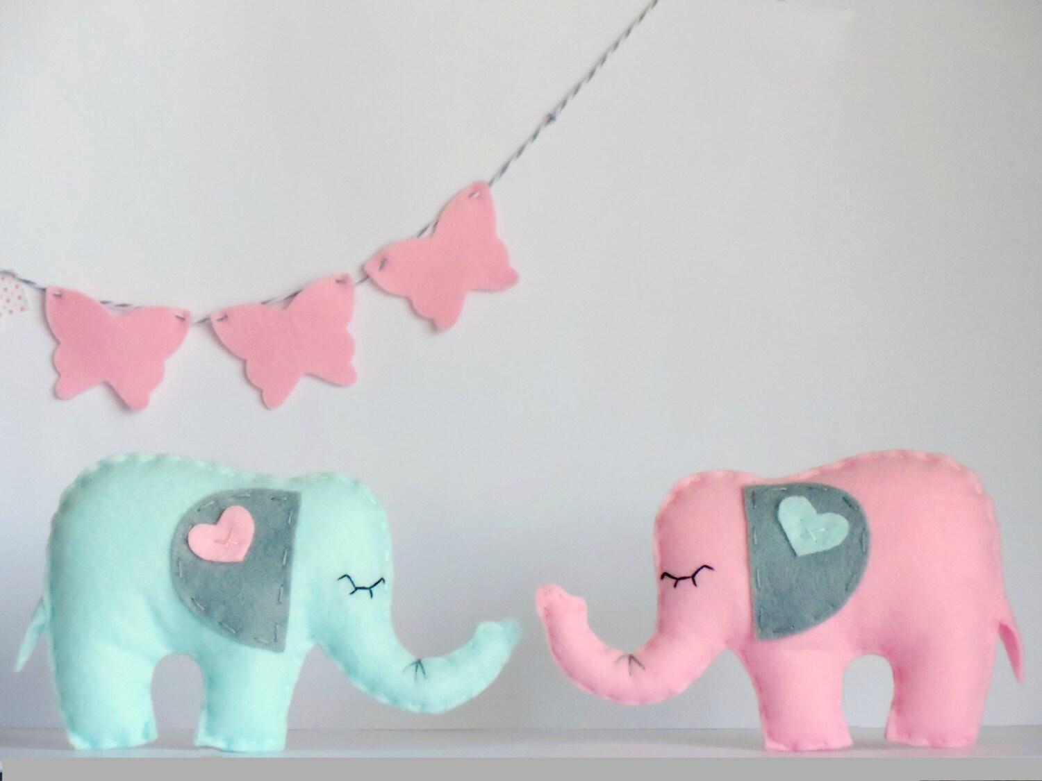 Elephant Nursery Mobile Pattern DIY Felt Baby Mobile Pattern - Etsy