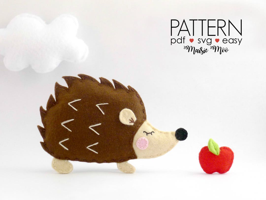 Hedgehog Pattern Felt PDF SVG Hedgehog Pattern Hedgehog Ornament ...