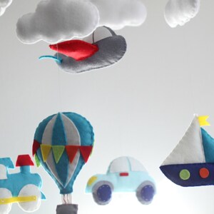 Baby Mobile Pattern | Transportation Baby Mobile Felt Pattern Transport ...