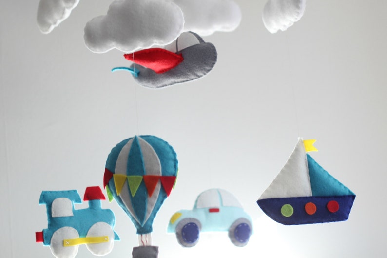 Baby Mobile Pattern Transportation Baby Mobile Felt Pattern - Etsy New ...