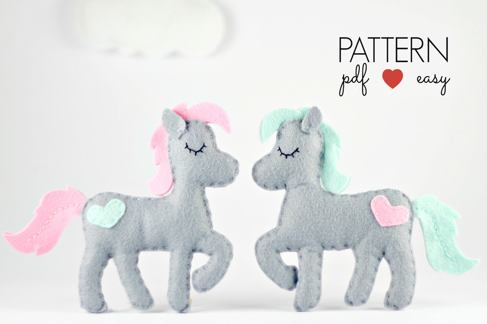 Felt Horse Pattern Horse Sewing Pattern Horse Ornament Felt | Etsy ...