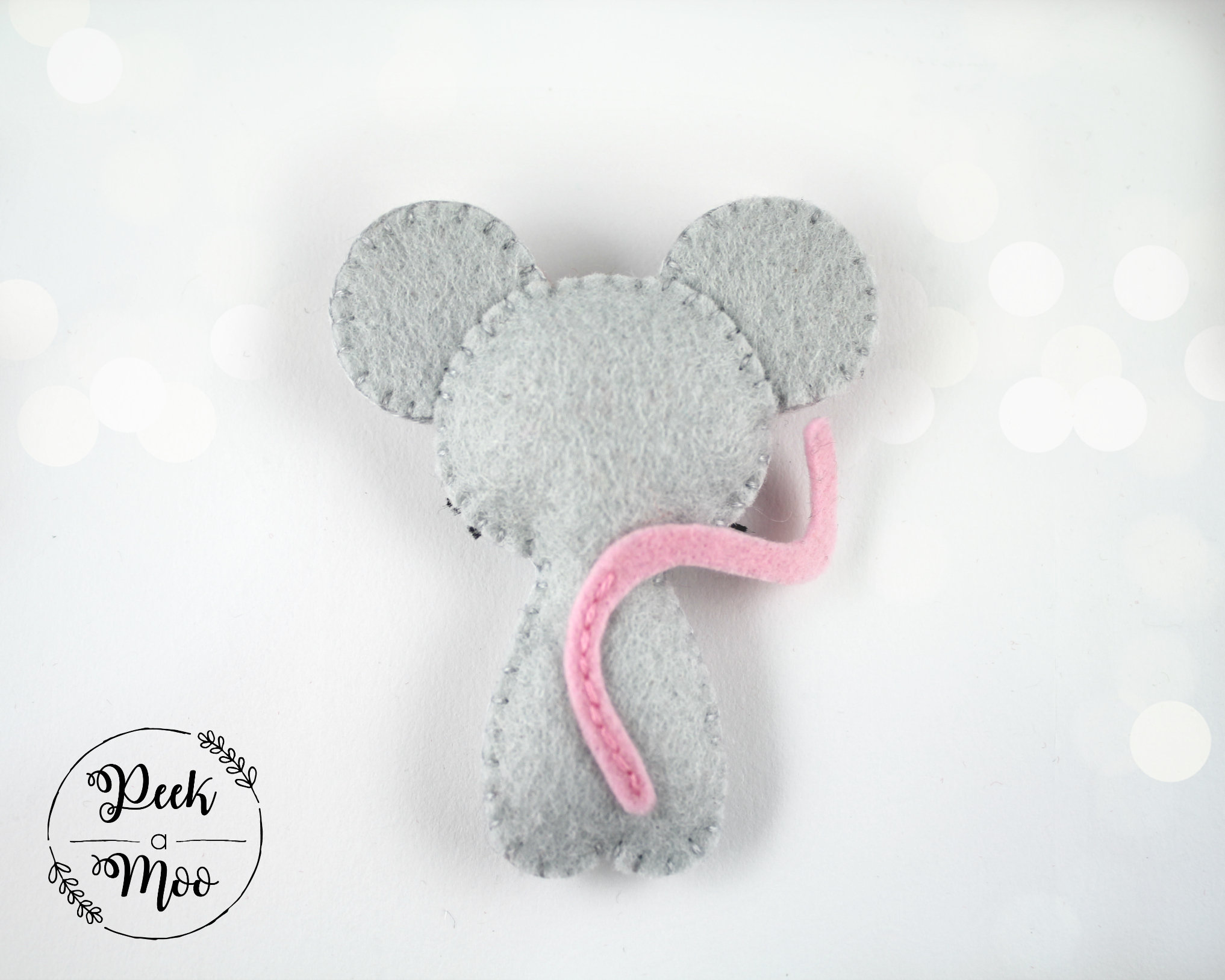 Felt Mouse Pattern Mouse Finger Puppet Mouse Ornament - Etsy