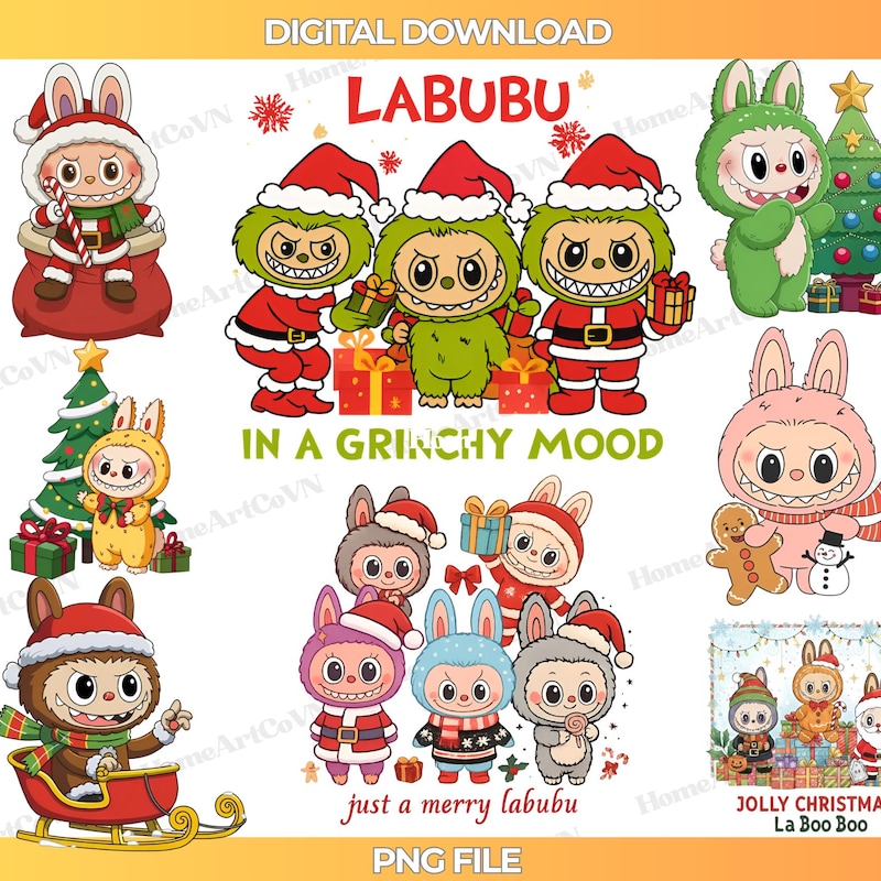 Labubu Cartoon Outfits - Etsy
