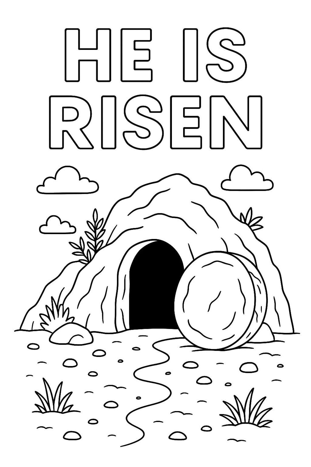 Illustration of the Holy Week Colouring Book - Etsy