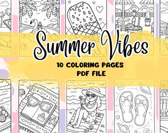 summer coloring pages printable adults