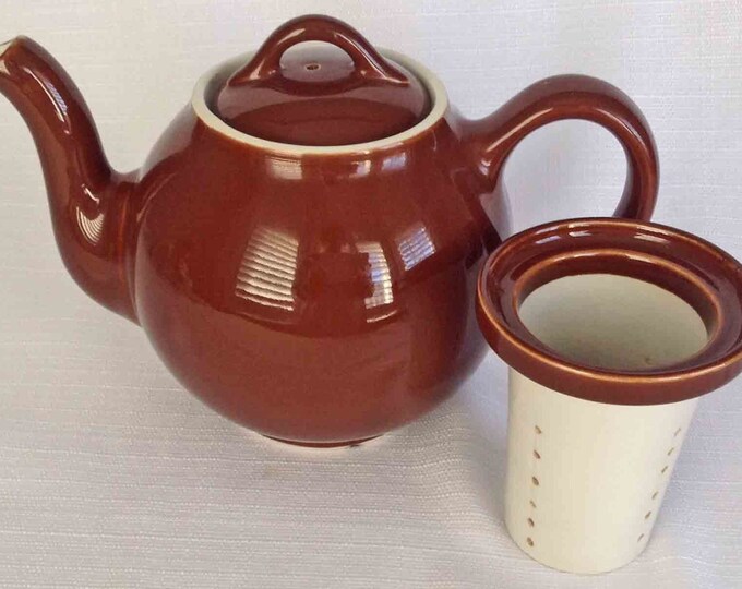 Hall Tea Pot and Infuser Brown Hall Teapot With Round Infuser Made in ...